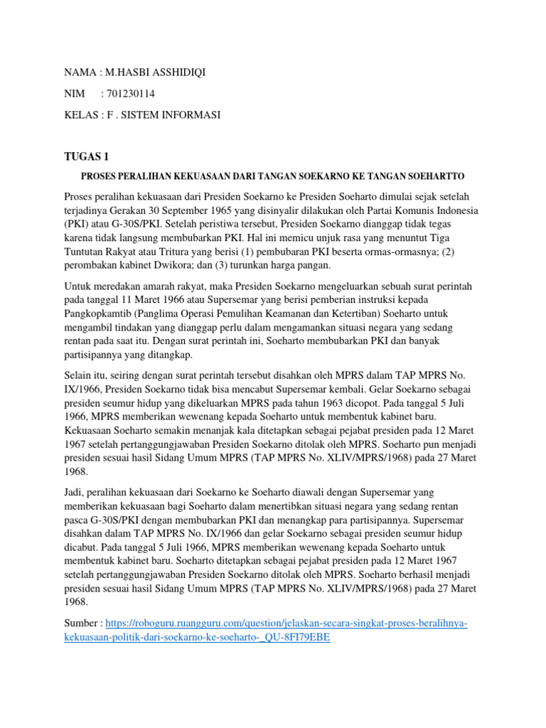 Tugas M.hasbi Asshidiqi Pendpancasila | PDF | Politik | Ilmu Sosial