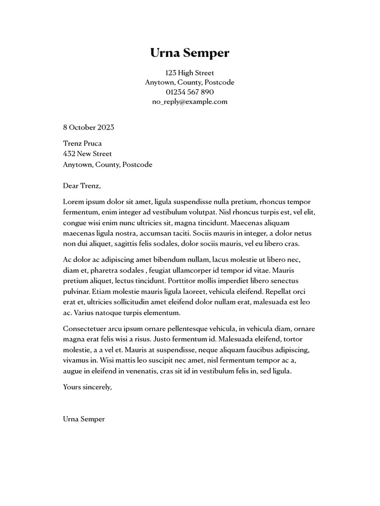 Classic Letter | PDF