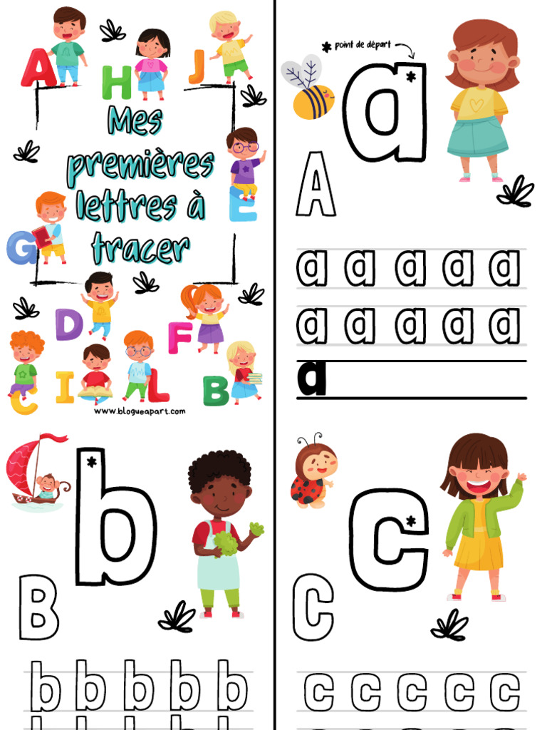 Alphabet Voc Langues Mes Premières Lettres À Tracer - PDF Version 1 | PDF