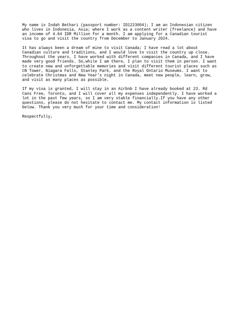 Cover Latter 1 | PDF