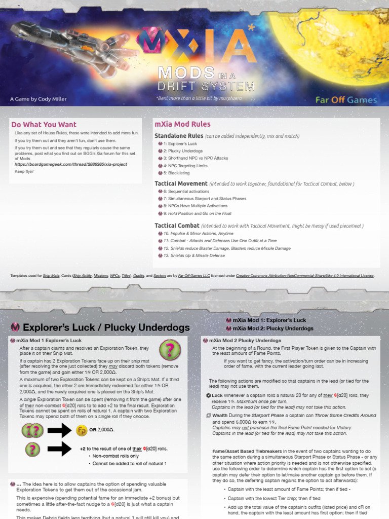 MXia Mod Rules | PDF