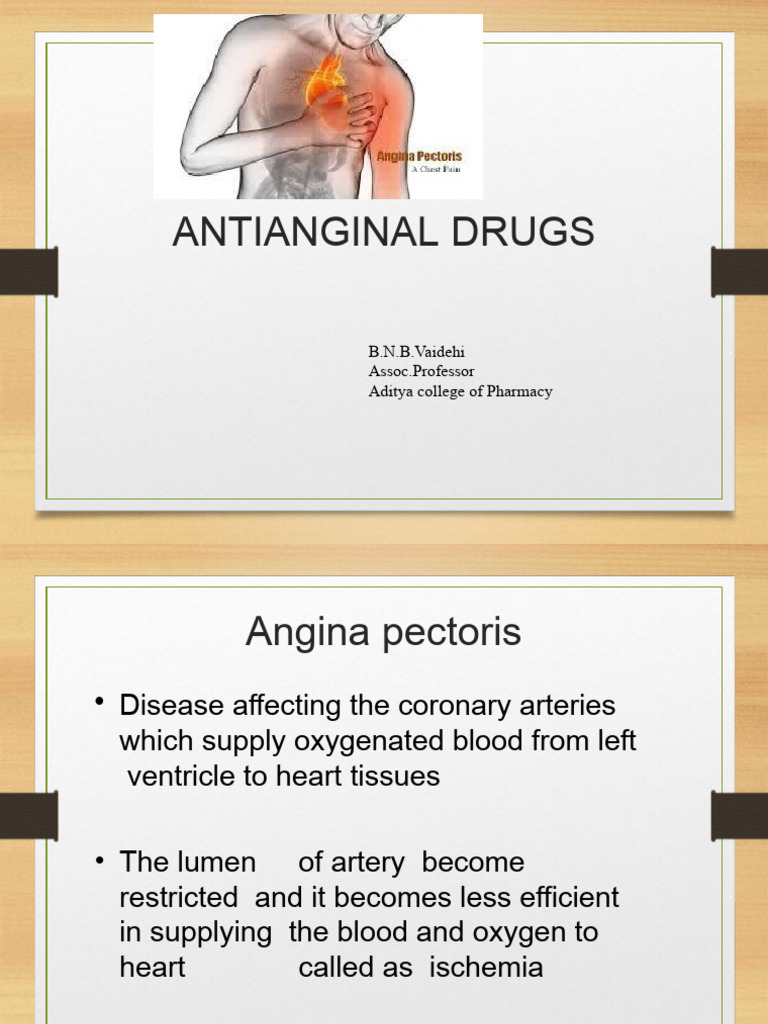 Anti Anginal Drugs | PDF