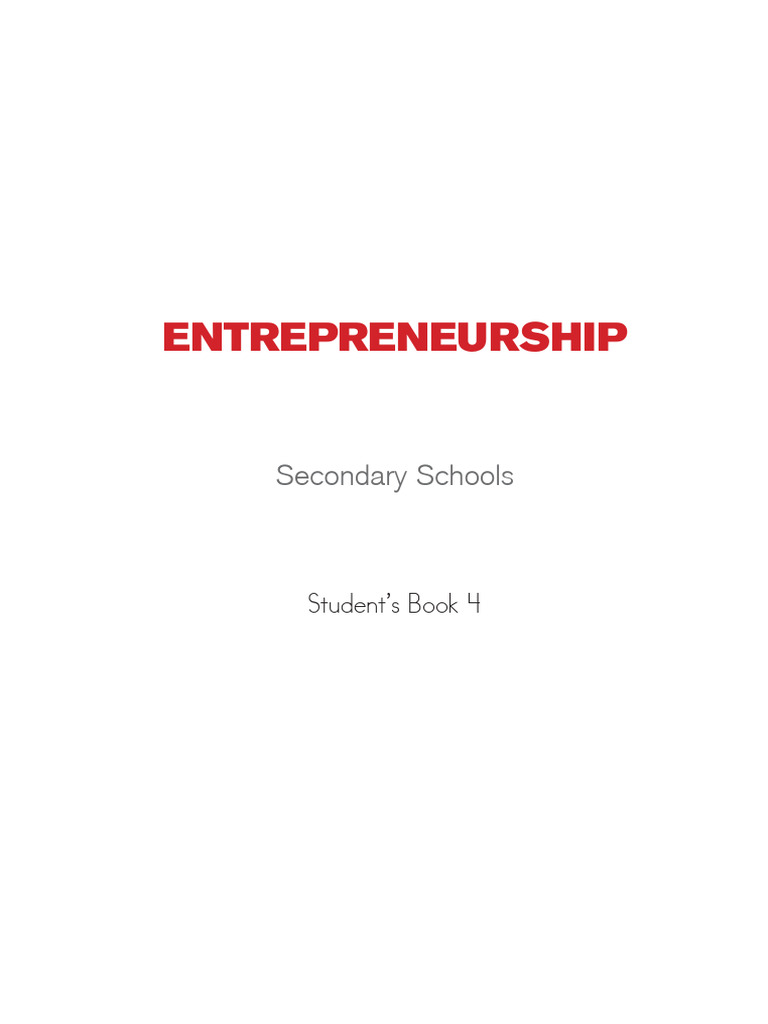 Entrepreneurship s4 SB | PDF