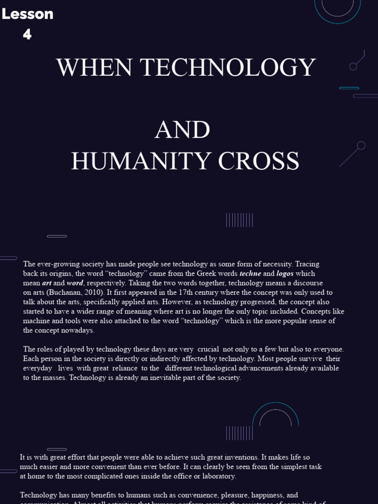 When Technology and Humanity Cross | PDF