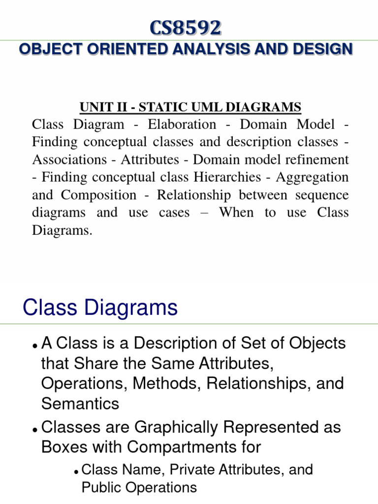 Ooad Unit 2 211230042610 | PDF