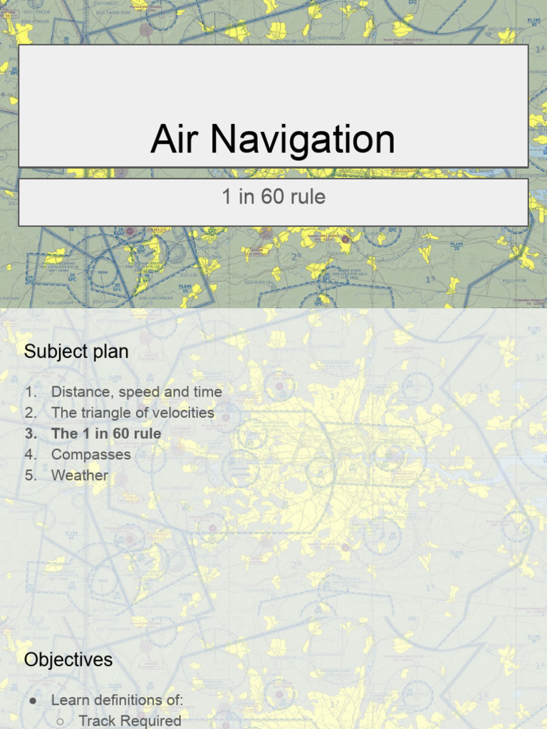 Air Navigation - 1 in 60 Rule | PDF | Teaching Methods & Materials