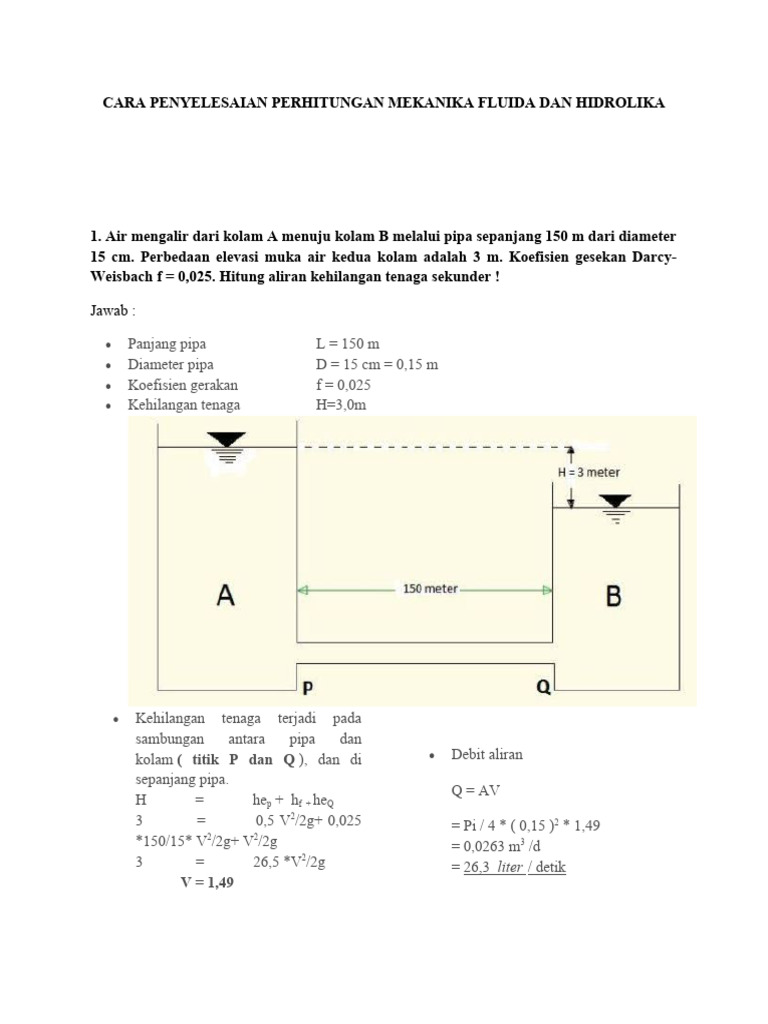 How To Solve Fluid Mechanics And Hydraulics Calculations Pdf