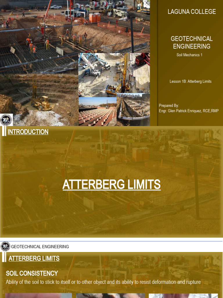 Atterberg Limits in Geotechnical Engineering | PDF