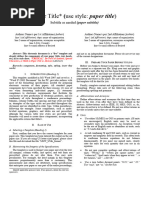 IEEE Paper Format Template | PDF | Times New Roman | Letter Case