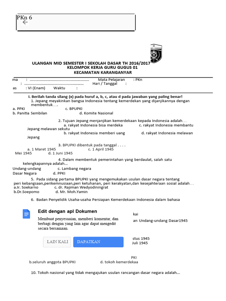 PKN 6 | PDF