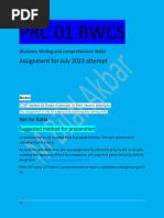 PRC 02 Icap Model Paper With Solution | PDF