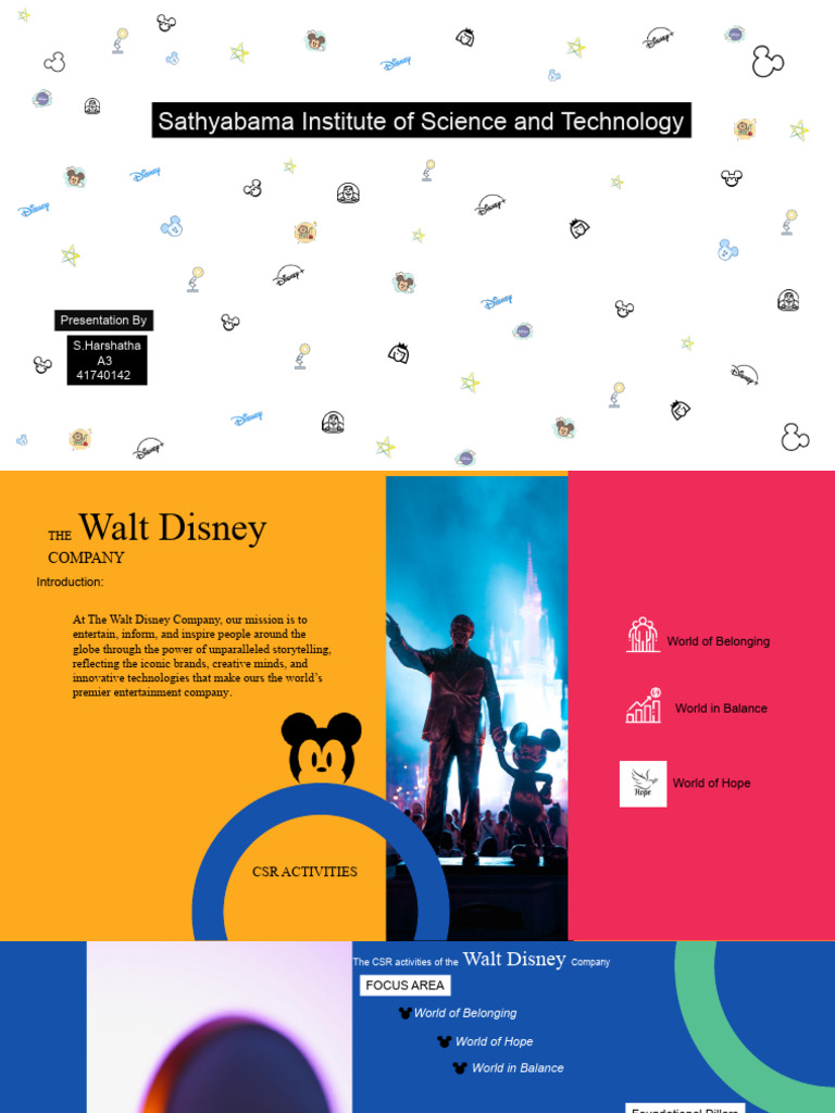 Disney 2021 CSR Initiatives Overview | PDF | Career & Growth | Business