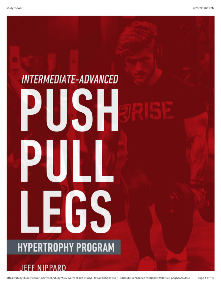 Jeff Nippard Push Pull Legs | PDF