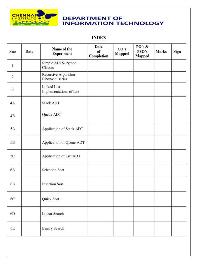 DSA Lab Manual | PDF DSA Lab Manual | PDF