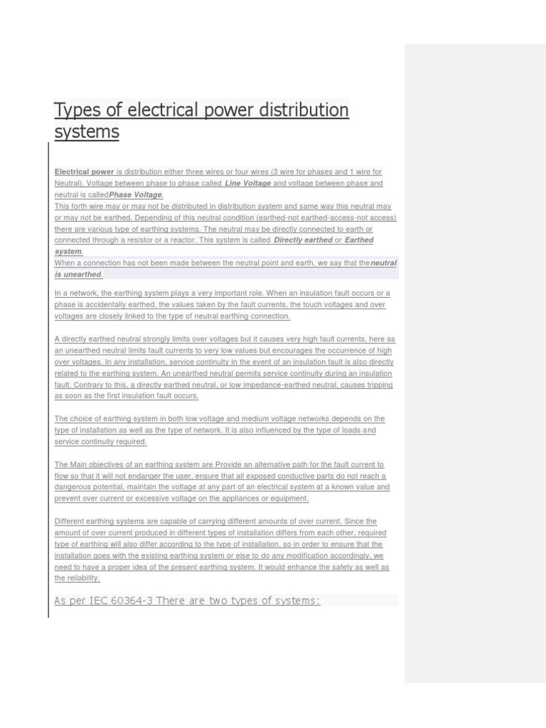 Electrical Earthing Systems Guide | PDF | Insulator (Electricity ...