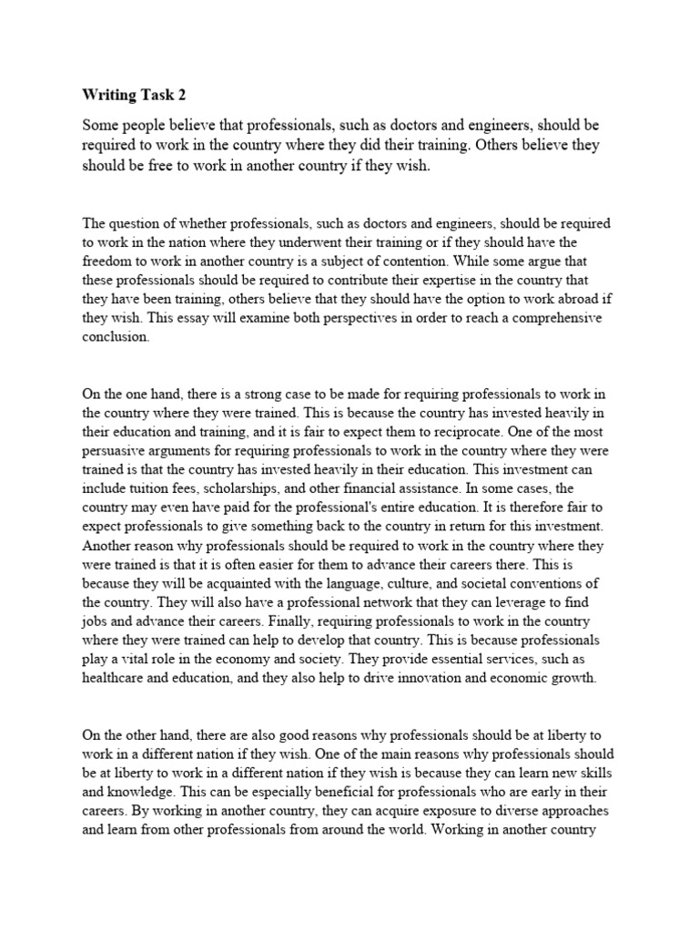 IELTS Cambridge 17 Writing Task 2 | PDF