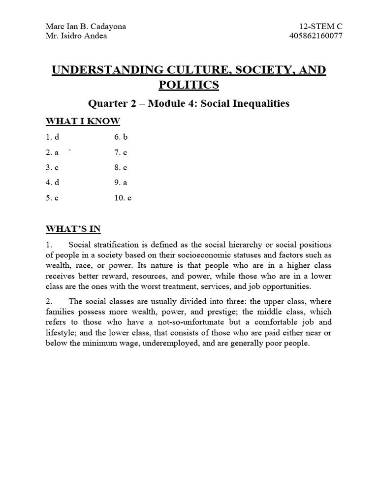 Ucsp Q2 Week 4 | PDF