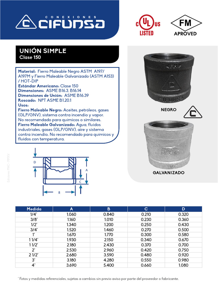 Union Simple B16.3 CL150 | PDF