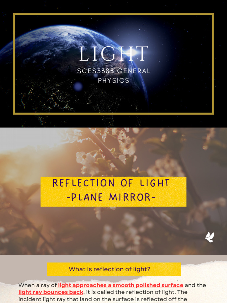 Reflection and Refraction of Light | PDF