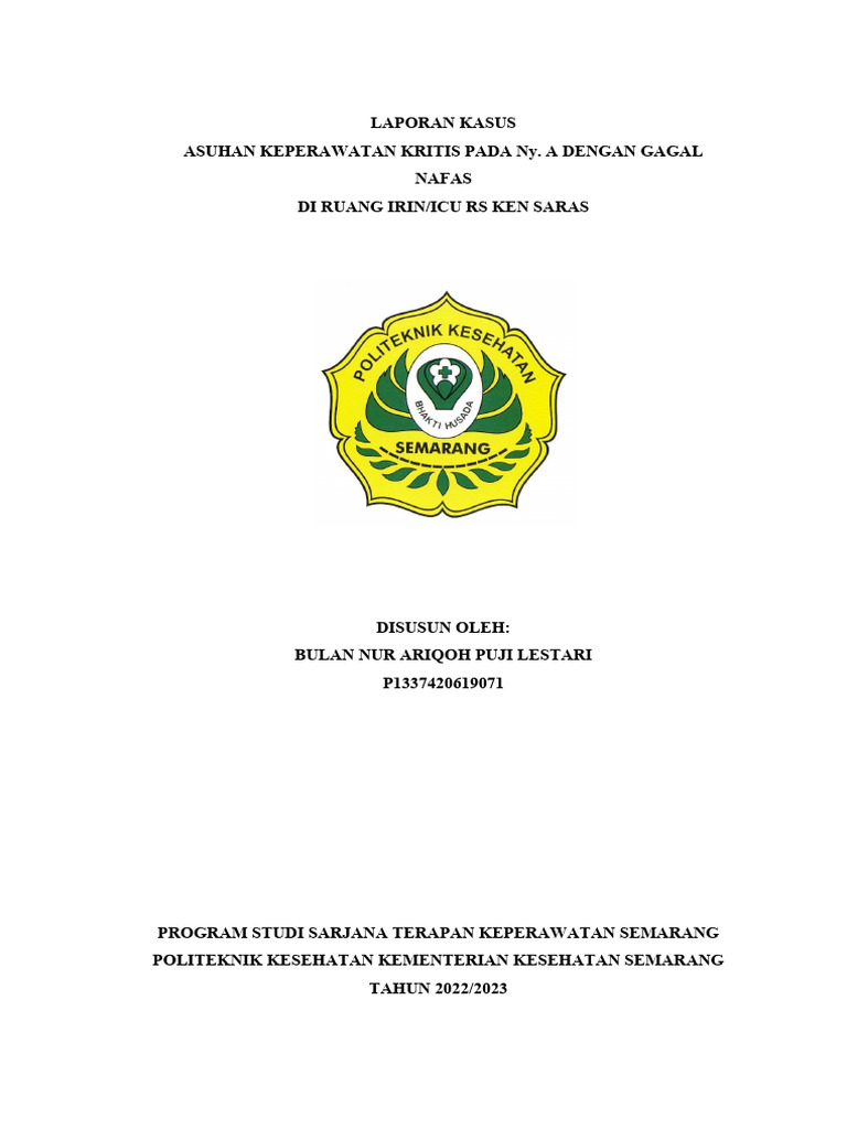 Laporan Kasus Keperawatan | PDF
