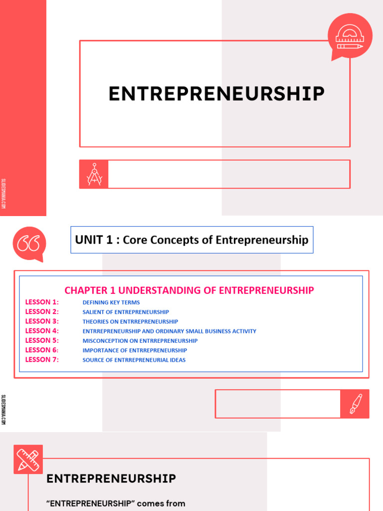 ENTREPRENEURSHIP | PDF | Entrepreneurship | Economics