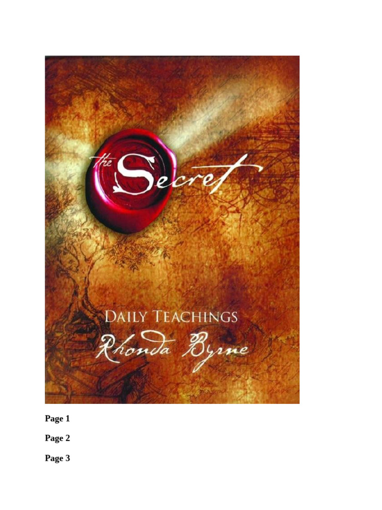 Le Secret Rhonda Byrne | PDF | Développement personnel | Bien-être