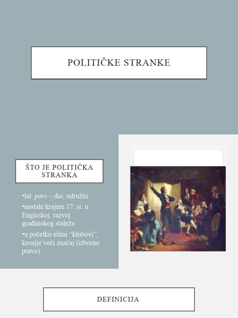 Političke Stranke | PDF