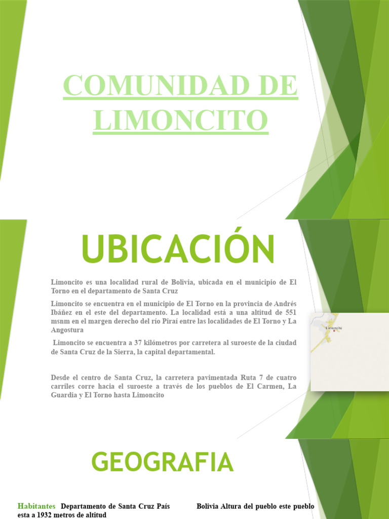Comunidad de Limoncito | PDF | Naturaleza | Geografía Física