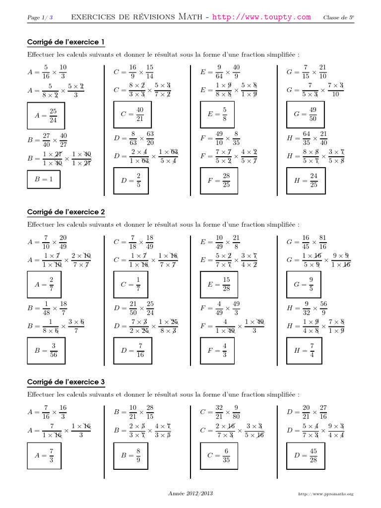 produit-fraction-2-corrige | PDF