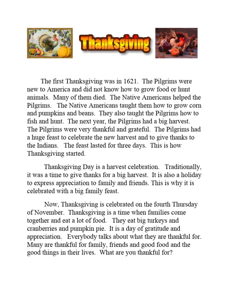 Thanksgiving | PDF