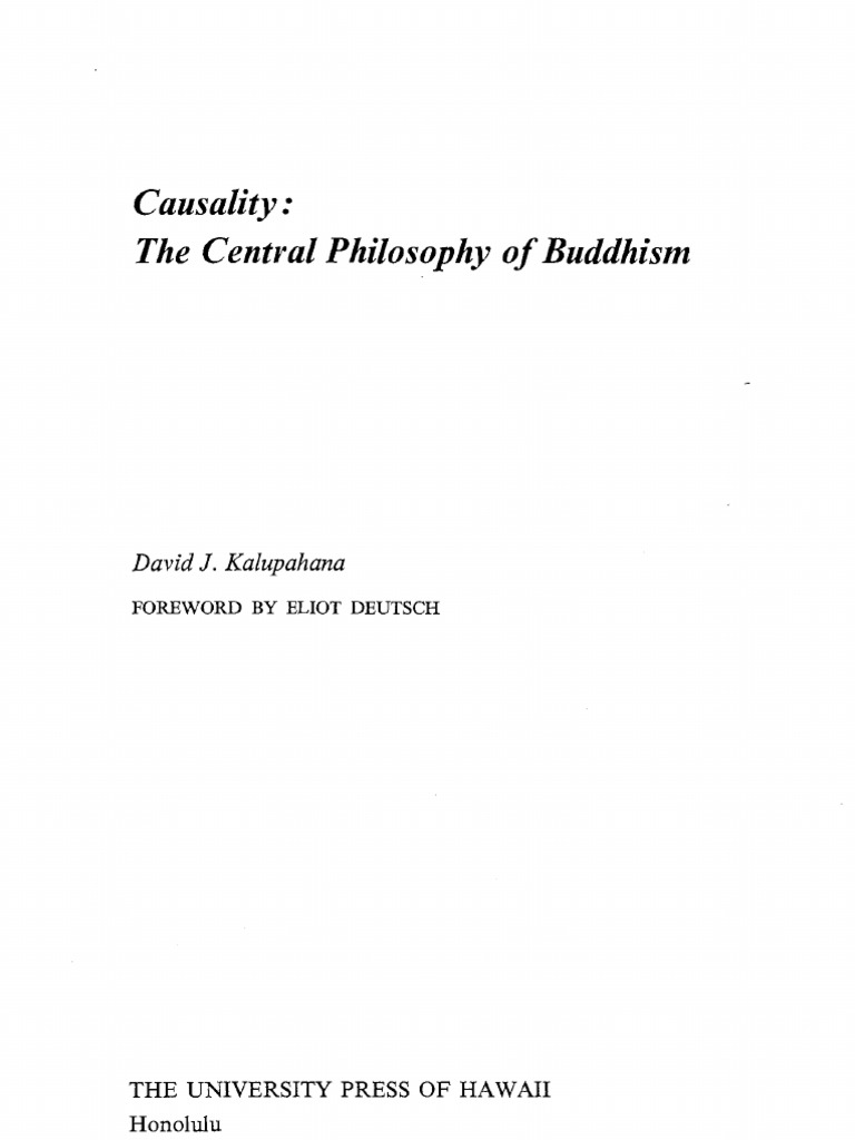 Causality The Central Philosophy of Buddhism | PDF | Causality | Dharma