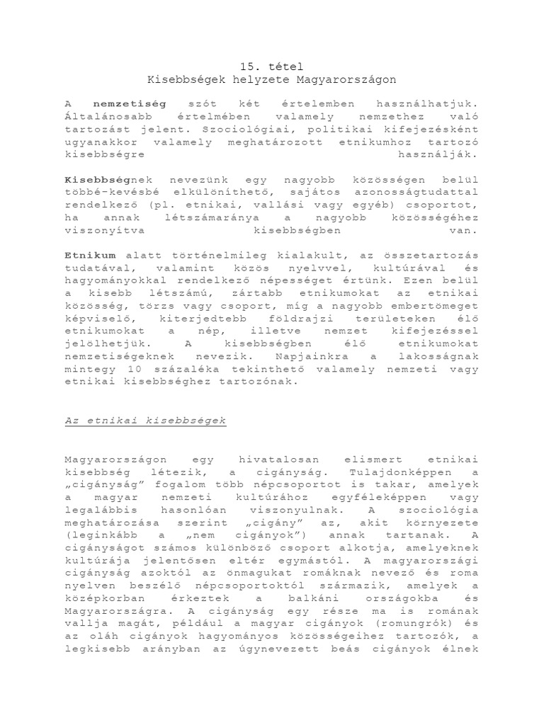 Tétel | PDF