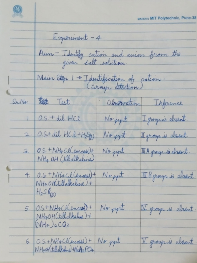 Chem Experiment 4 | PDF