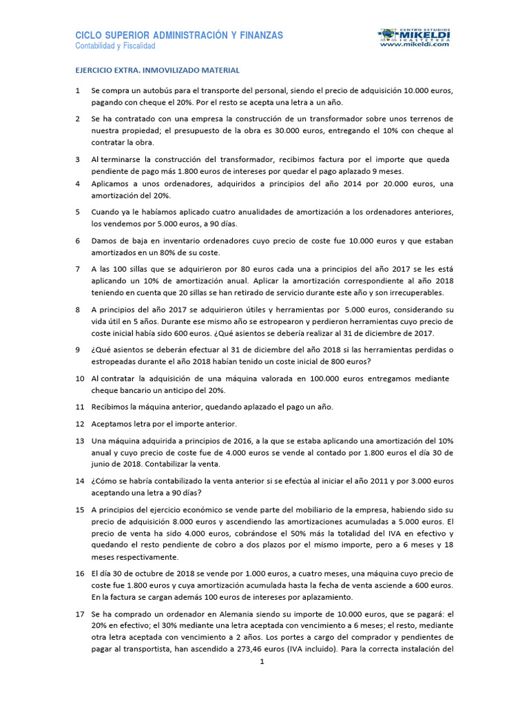 Ejercicio Extra | PDF