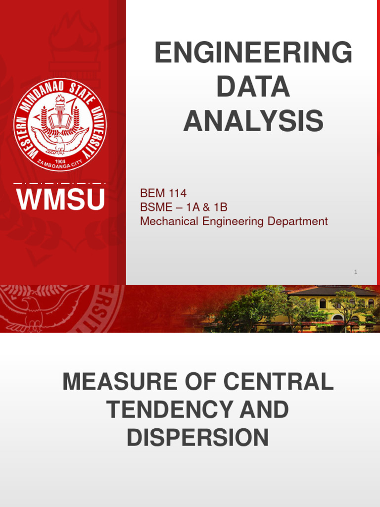 Lecture 3 Measure of Central Tendency and Dispersion | PDF