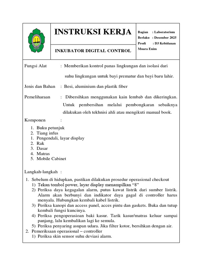 Instruksi Kerja | PDF