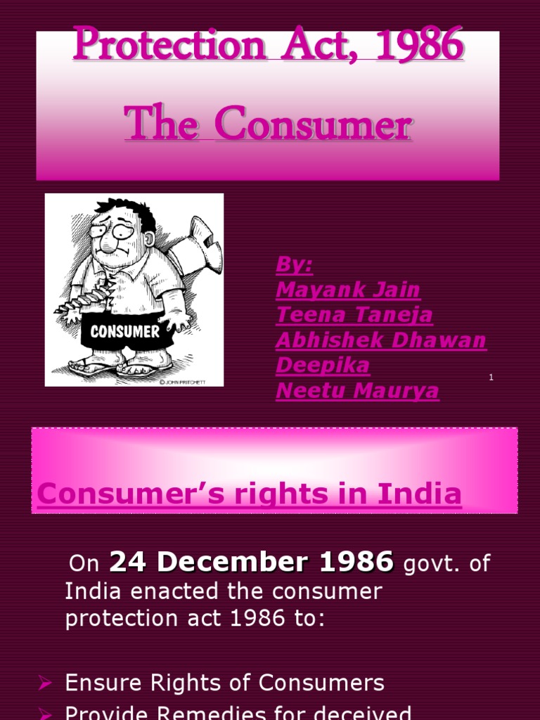 Consumer Protection in India: An Overview of the Consumer Protection ...