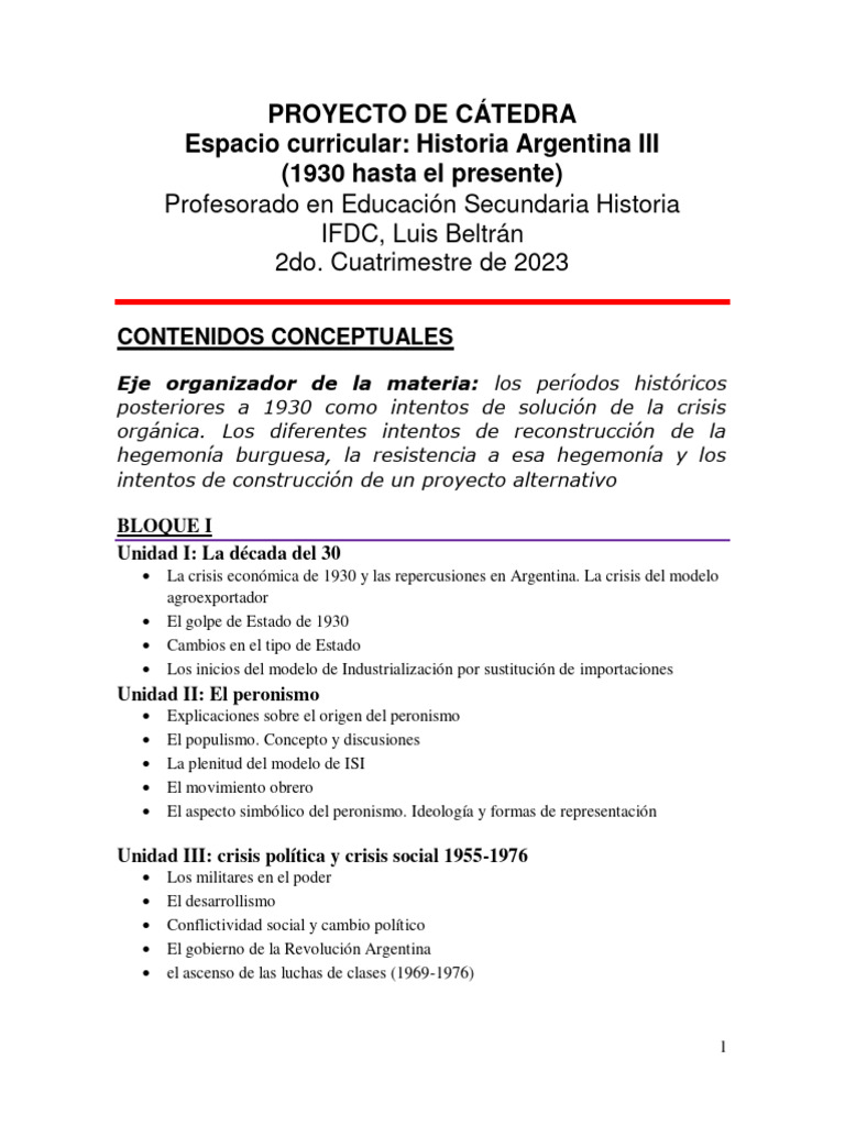 Proyecto de Catedra 2023 | PDF