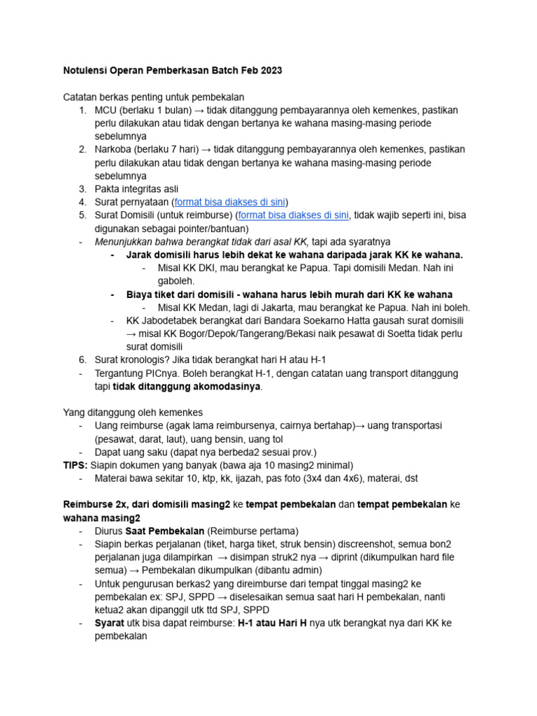Notulensi Operan Dan Sowan Dengan Isip Batch 1 Feb 2023 | PDF