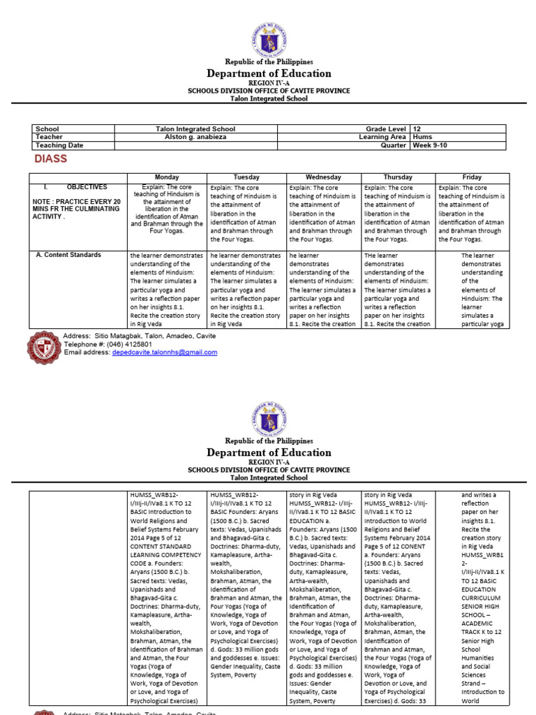 DLL Week 9 Iwrbs | PDF