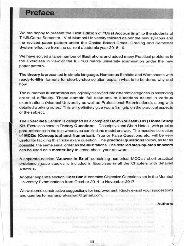 Cost Accounting Guide for TYBCom | PDF