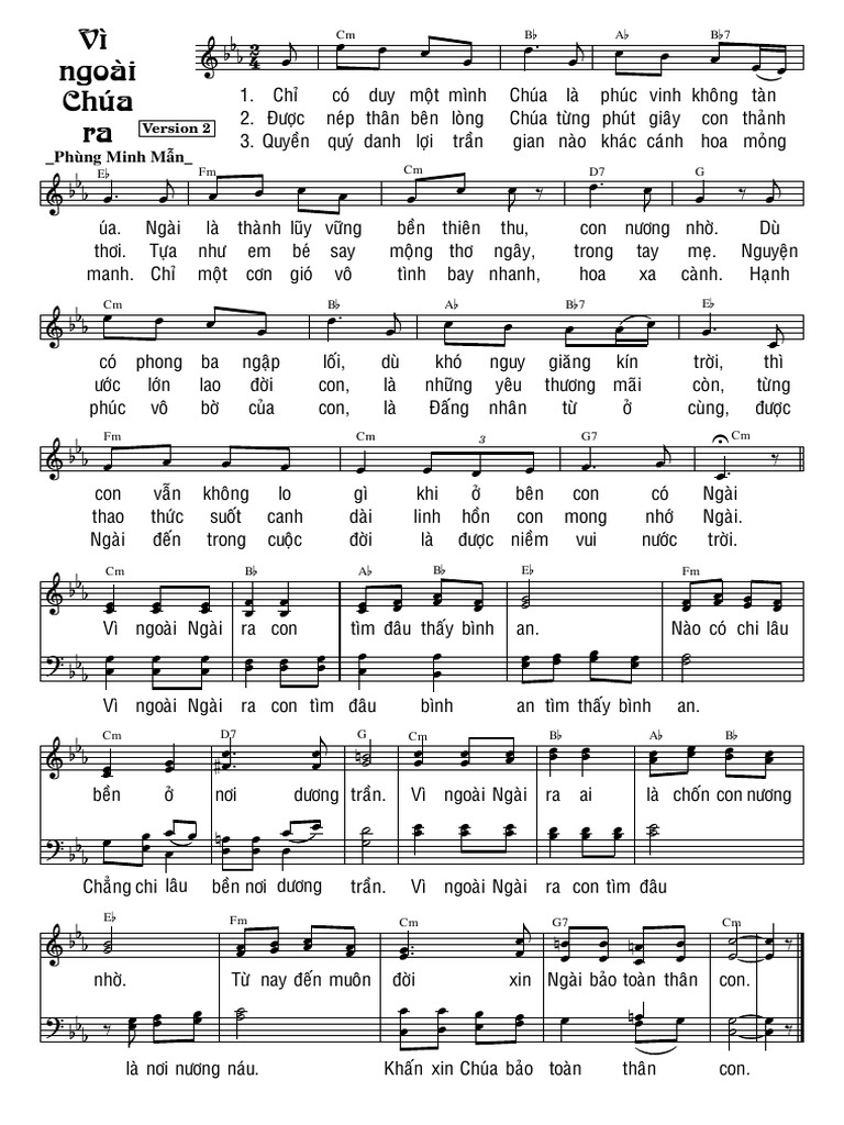 Vì Ngoài Chúa Ra 2 (Cm) | PDF