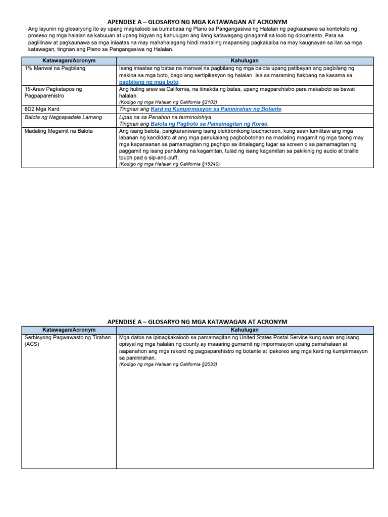 Appendix A - Glossary of Terms - TAG - FINAL 08.31.21 | PDF