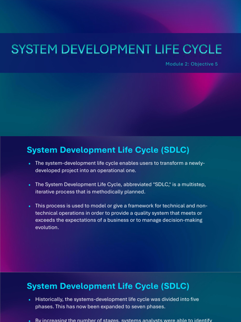 Overview of the System Development Life Cycle | PDF | Software ...