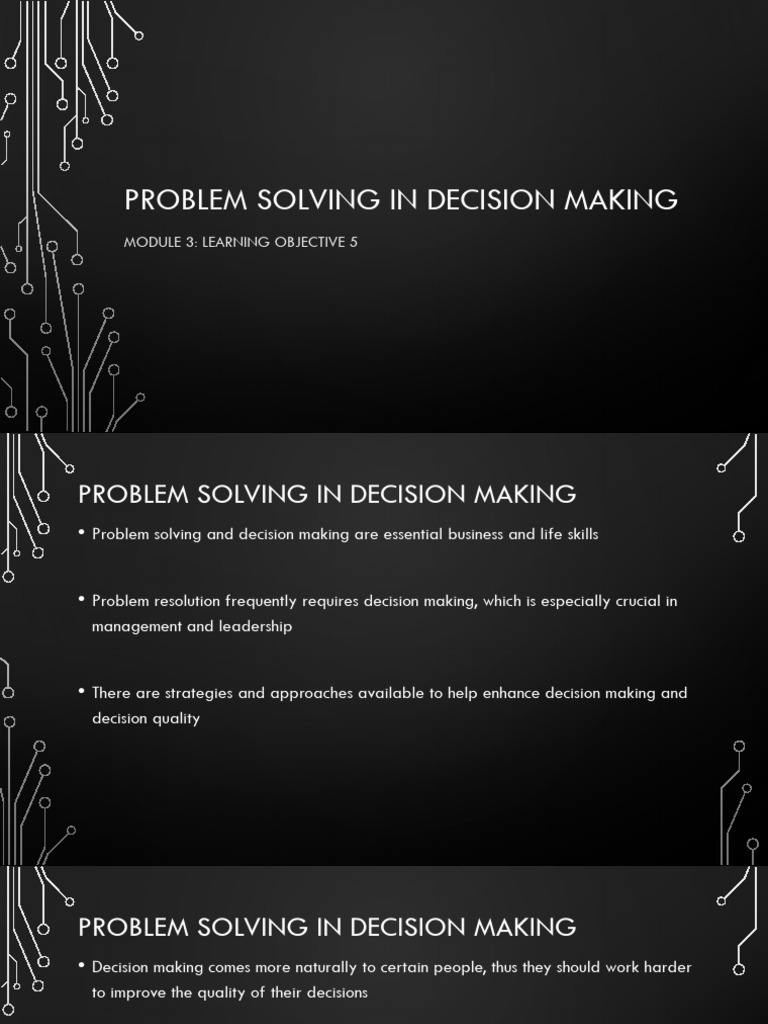 IT Unit Problem Solving in Decision Making | PDF | Decision Making ... IT Unit Problem Solving in Decision Making | PDF | Decision Making ...