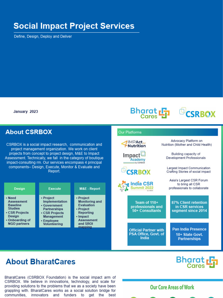 BHARATCARE FOUNDATION CSR BOX | PDF