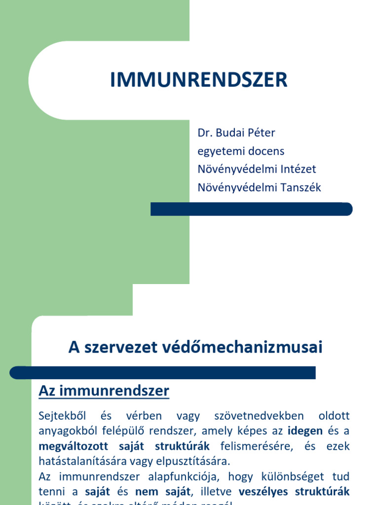 Immunrendszer | PDF