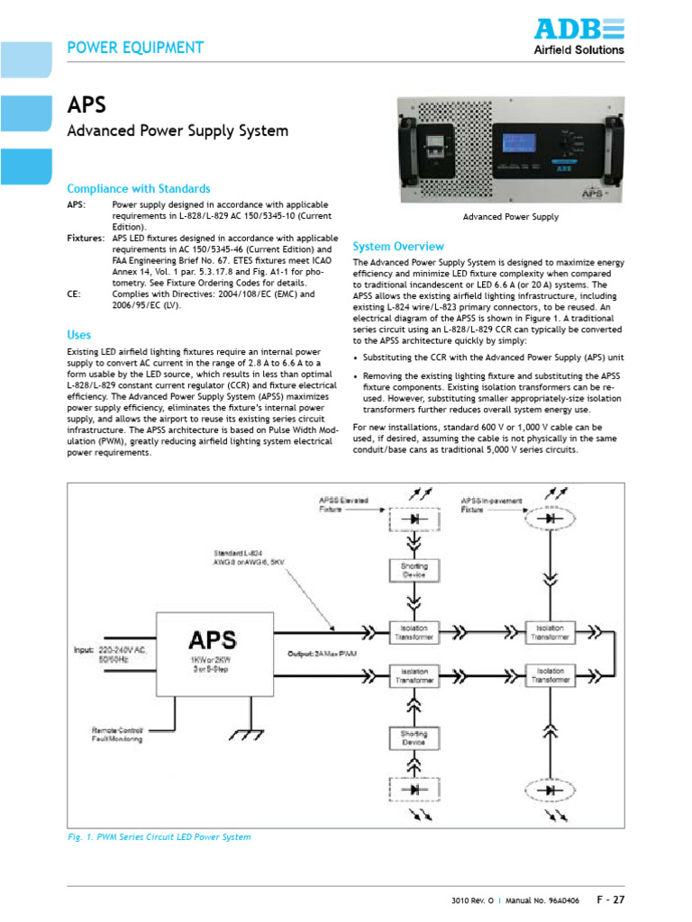 3010 - APS - Advanced Power Supply System | PDF | Power Supply | Light ...