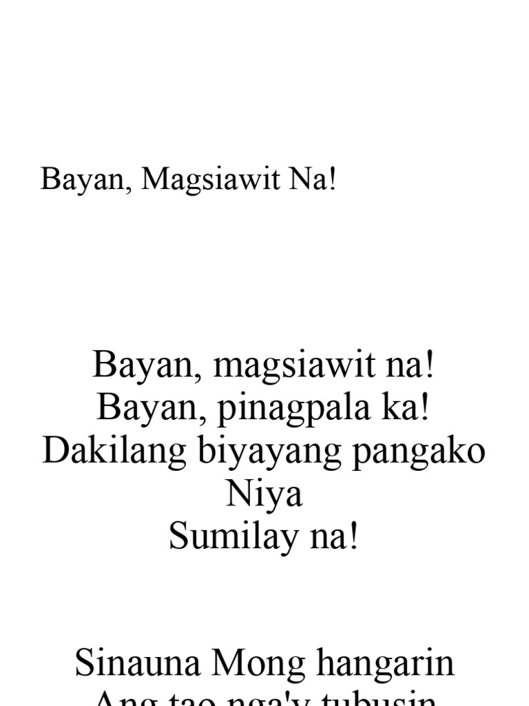 Lyrics Line Up For Mass Ordinary | PDF