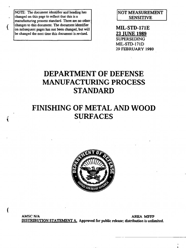 Mil STD 171e | PDF | Corrosion | Metals